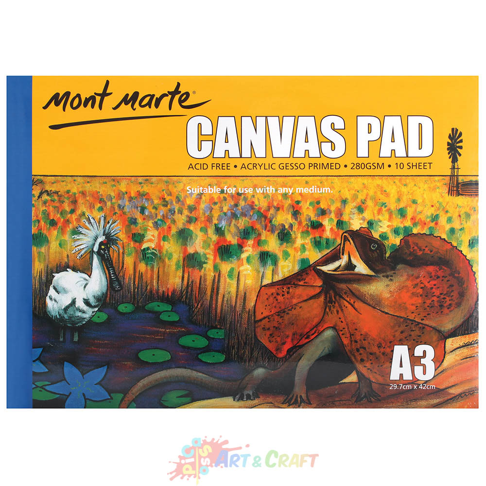 MM Canvas Pad 10 Sheet A3 - Picasso Art & Craft