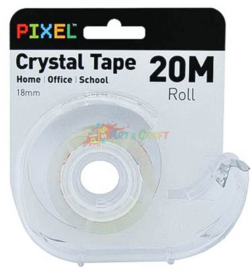 Crystal Tape 18mm w Dispenser - Picasso Art & Craft