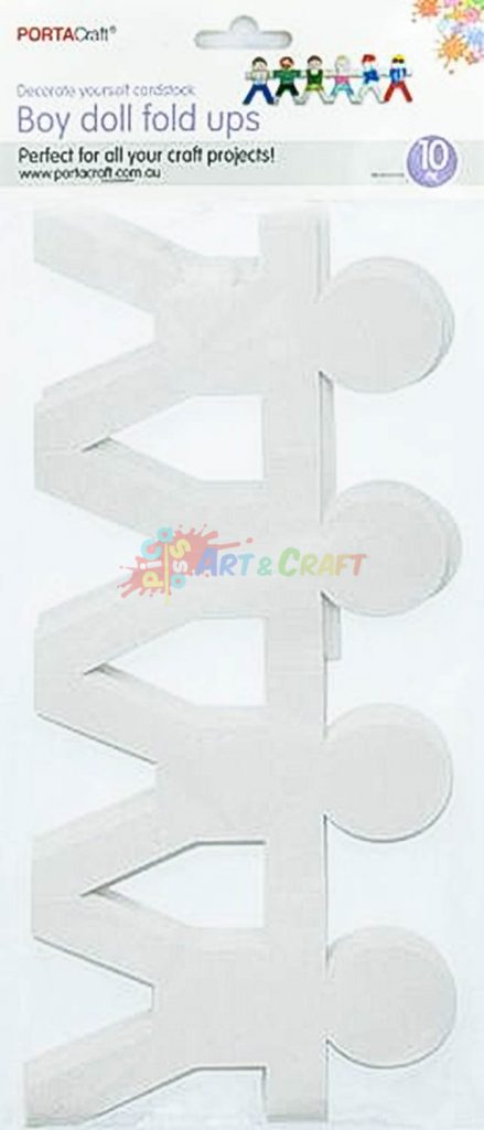 Cardstock Doll Fold Ups Boy - Picasso Art & Craft
