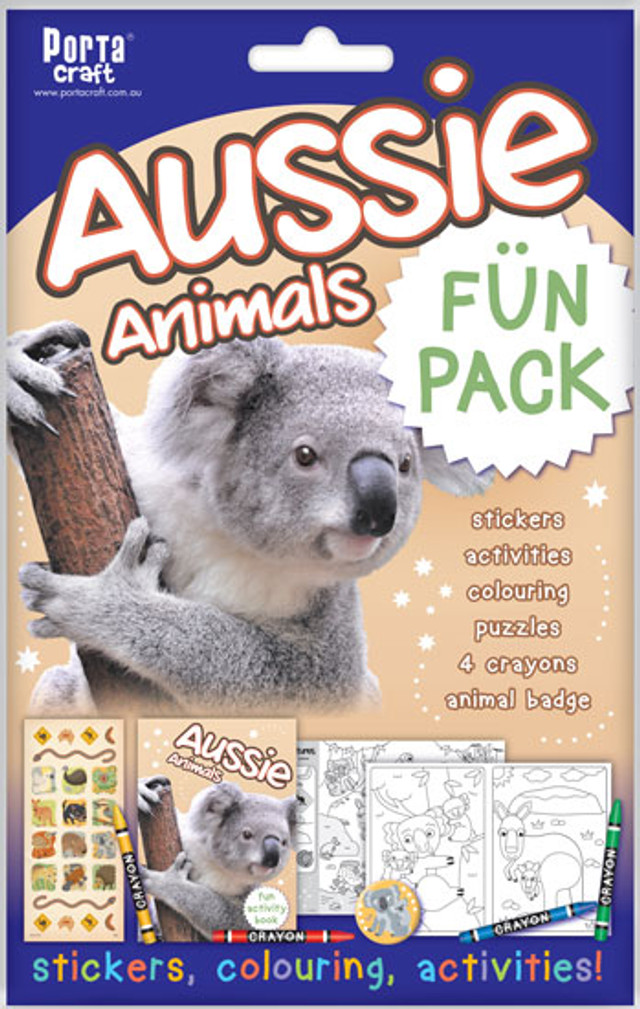 Activity Fun Pack Aussie Animals - Picasso Art & Craft