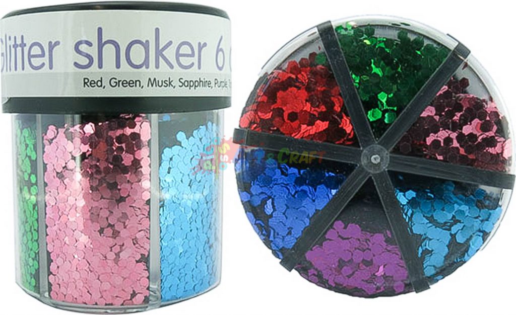 Glitter Shaker 6 way - Picasso Art & Craft