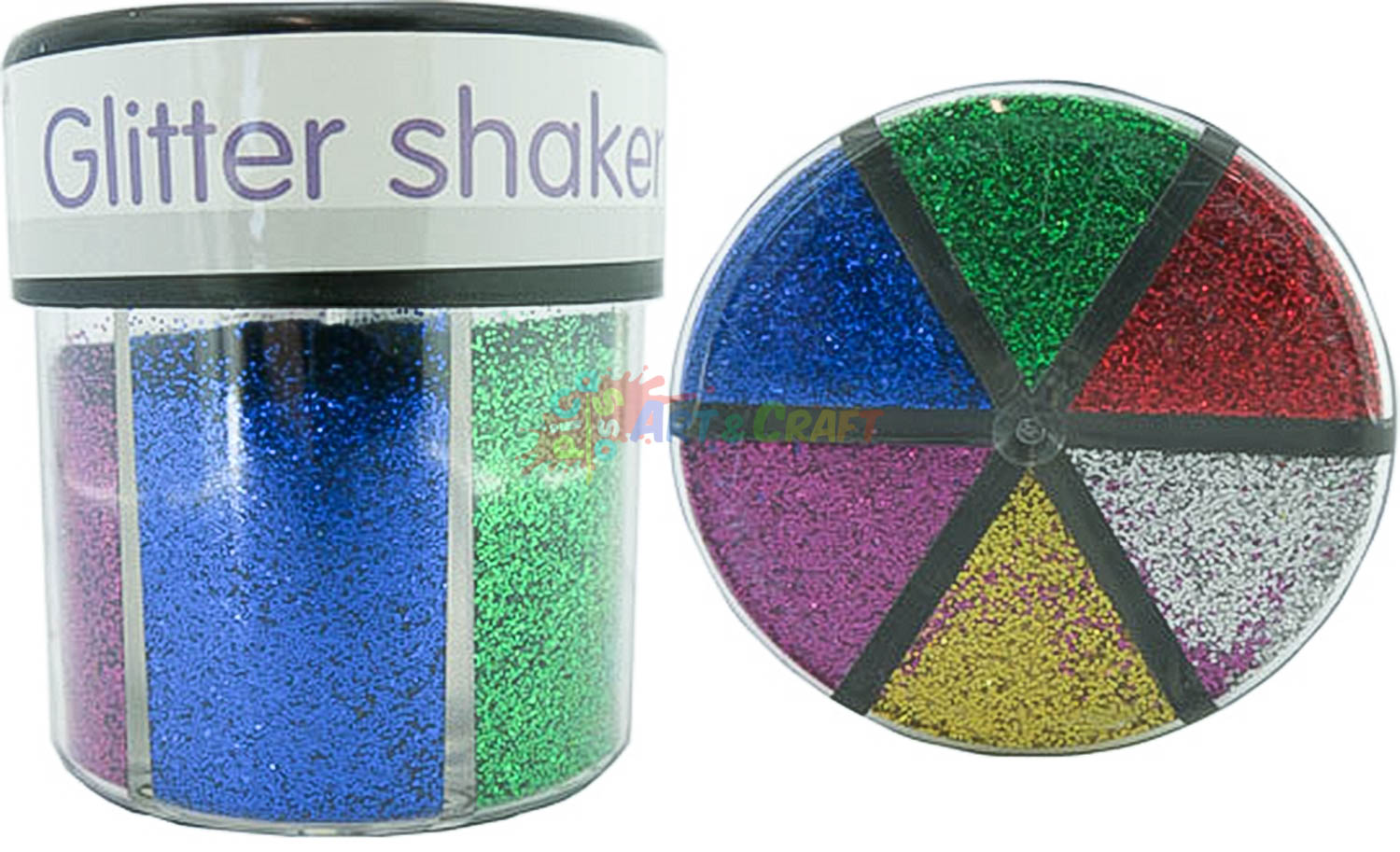 Glitter Shaker 6 way Metallic - Picasso Art & Craft
