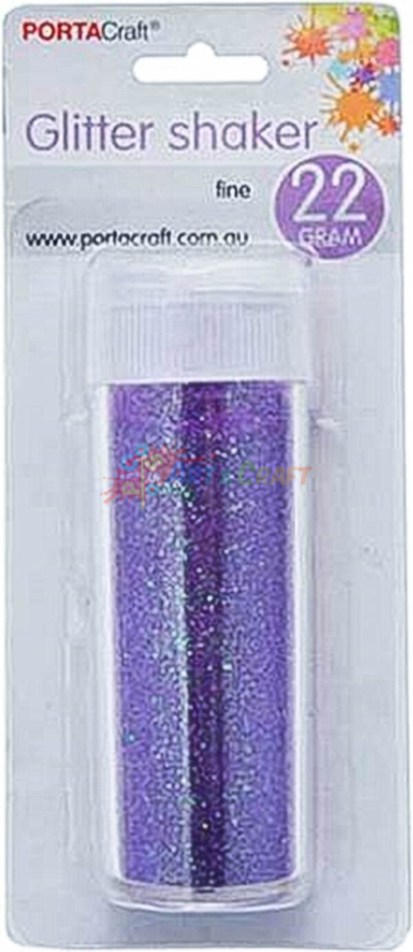 Glitter Shaker Fluro Purple - Picasso Art & Craft