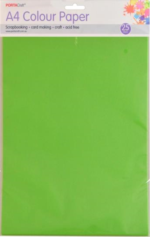 Paper A4 80gsm 25pk Tree Green - Picasso Art & Craft