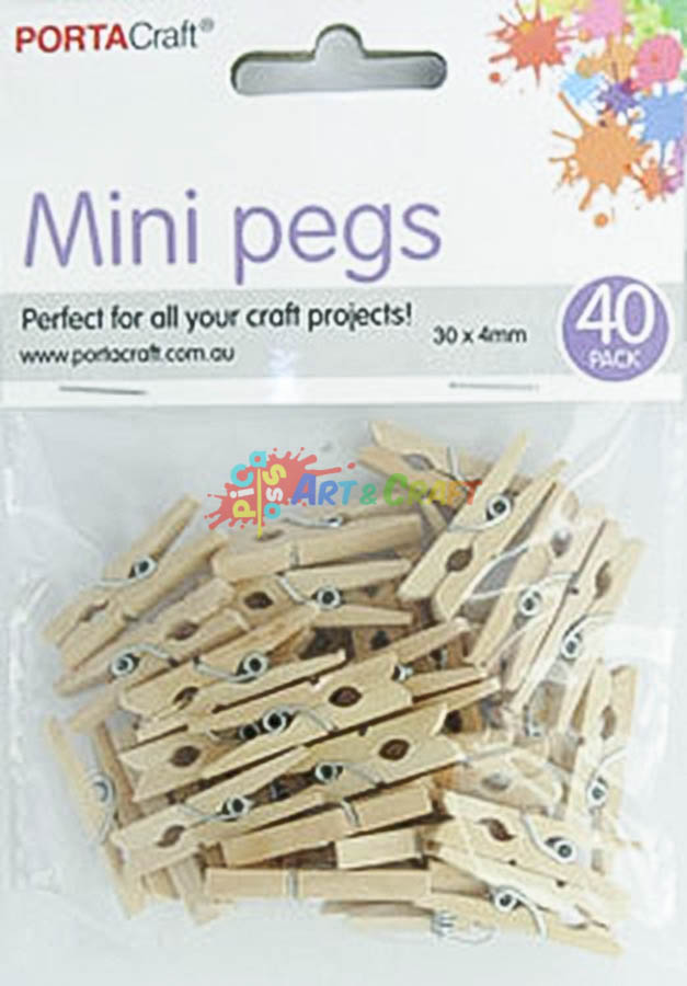 Clothes Pegs Mini - Picasso Art & Craft