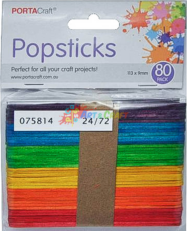 Popsticks Coloured - Picasso Art & Craft