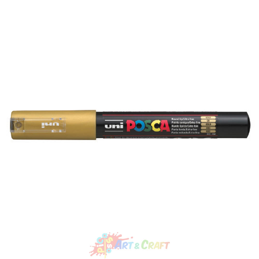 POSCA PC-1M Gold Paint Marking Pen - Picasso Art & Craft