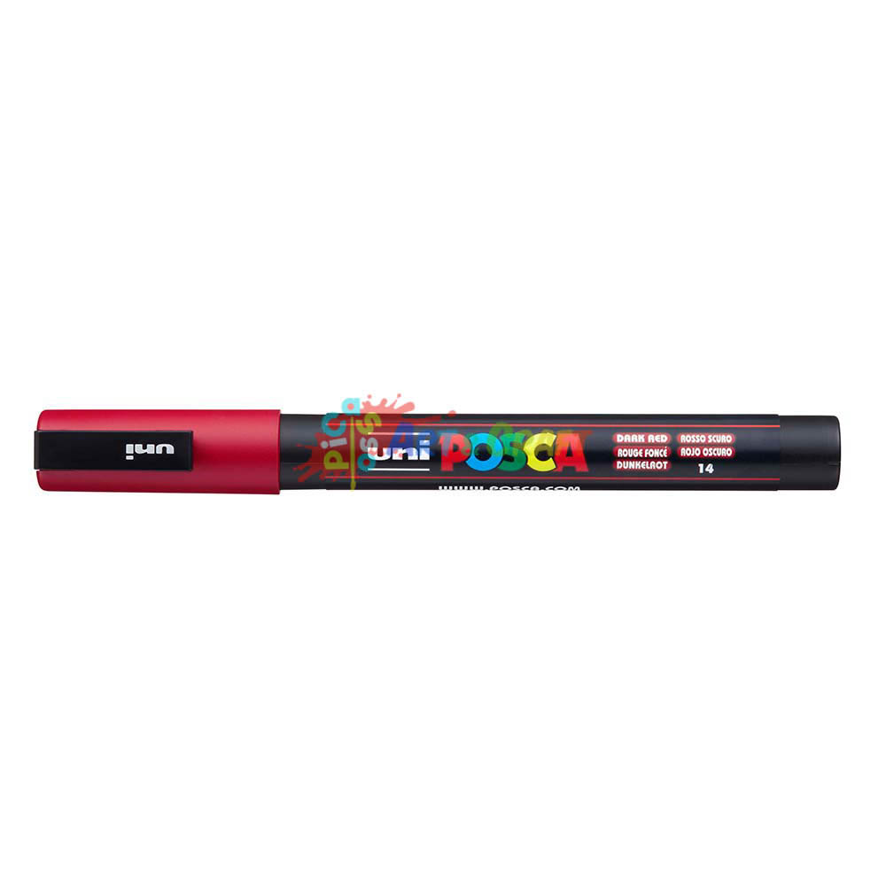 POSCA PC-3M Dark Red Paint Pen - Picasso Art & Craft
