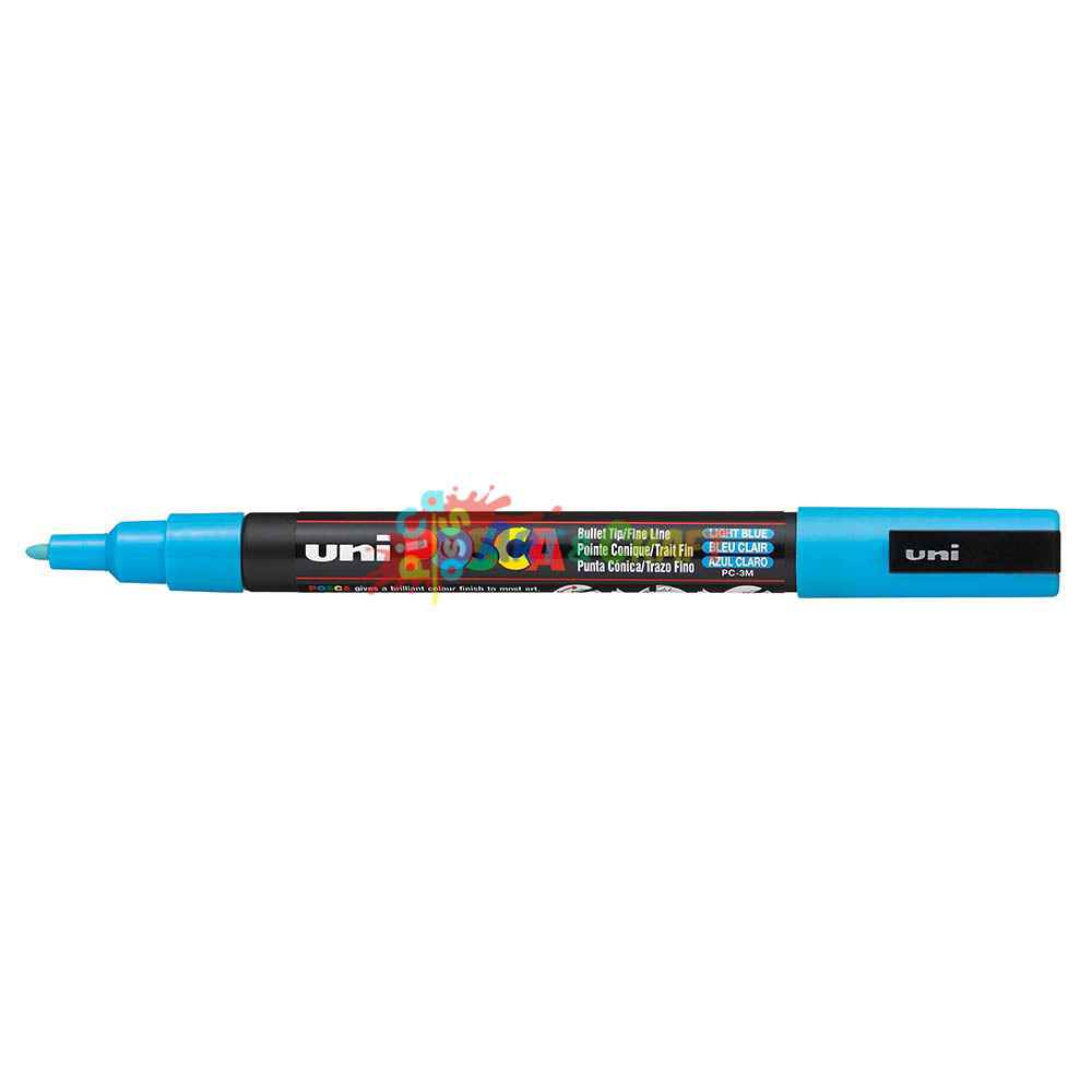 POSCA PC-3M Light Blue Paint Pen - Picasso Art & Craft