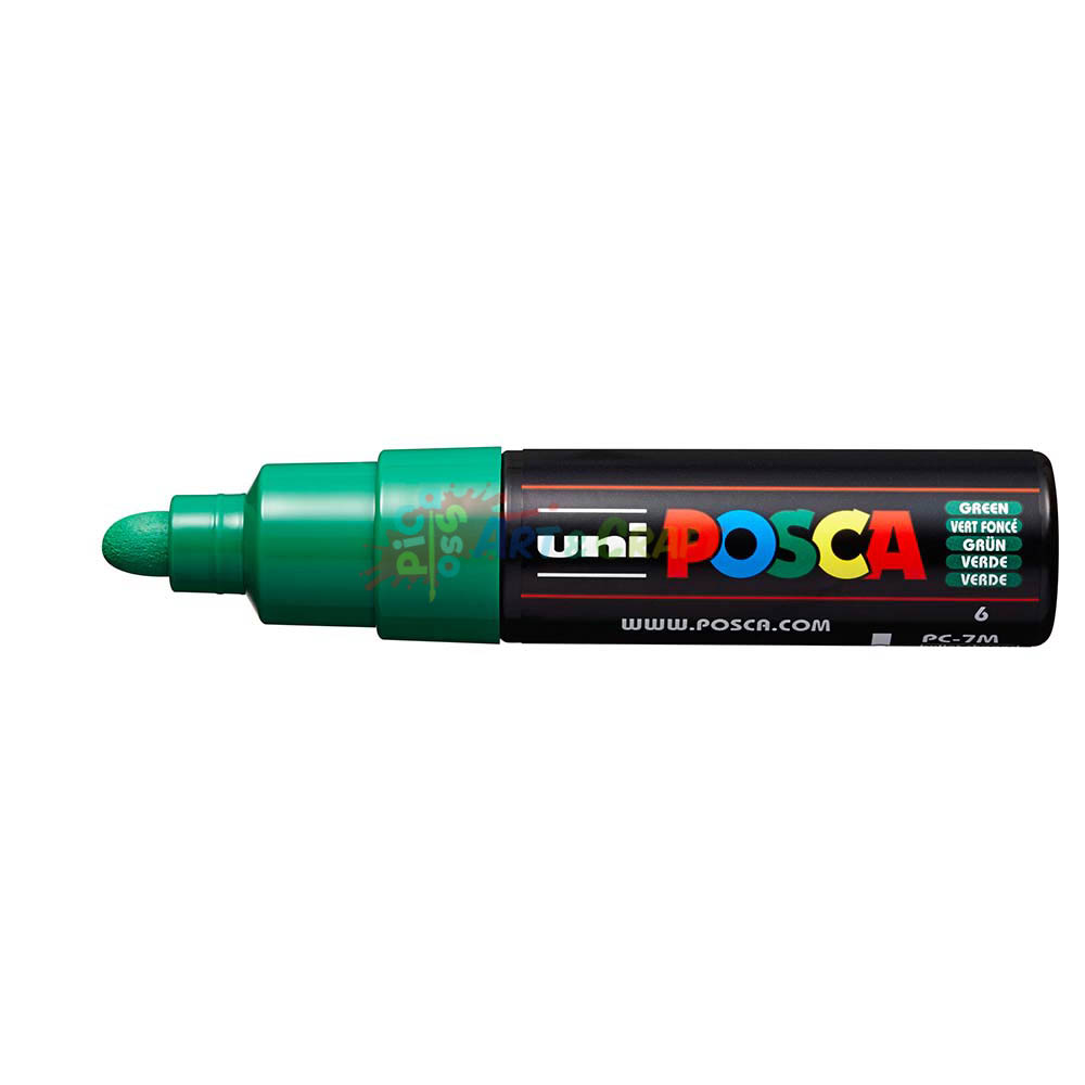 POSCA PC-7M Green Paint Pen - Picasso Art & Craft