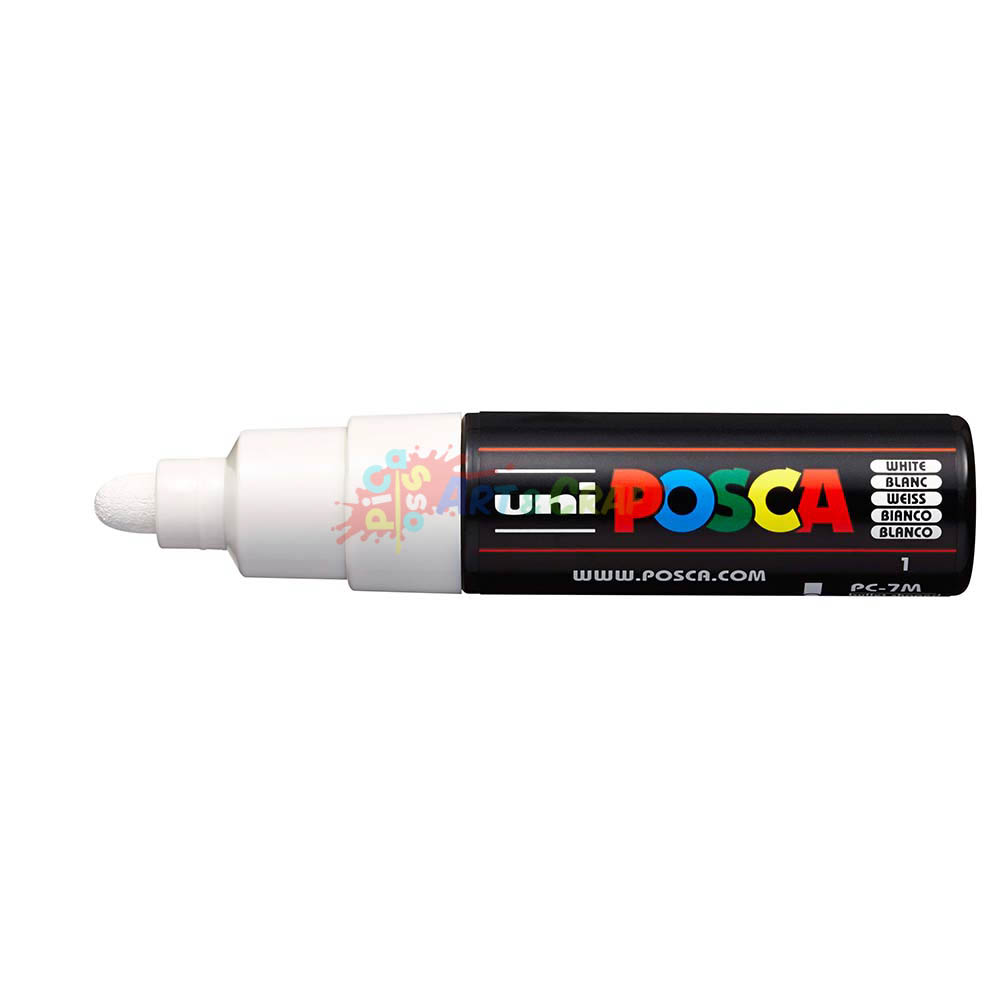 POSCA PC-7M White Paint Pen - Picasso Art & Craft