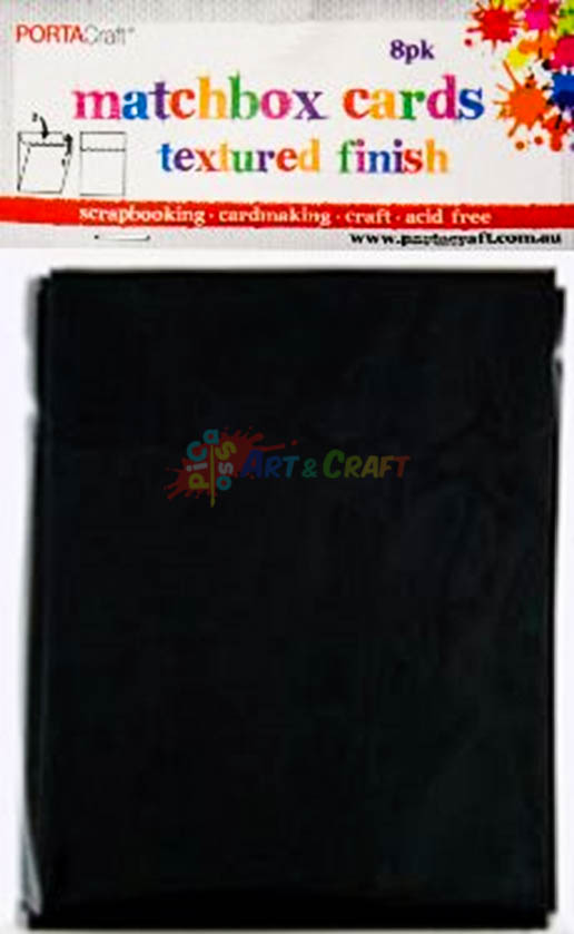 Texture Card Matchbox Black - Picasso Art & Craft