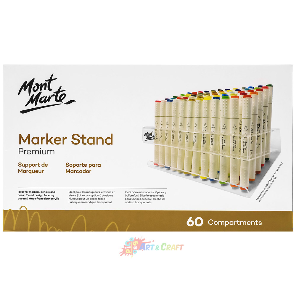 Premium Marker Stand 60 Compartments - Picasso Art & Craft