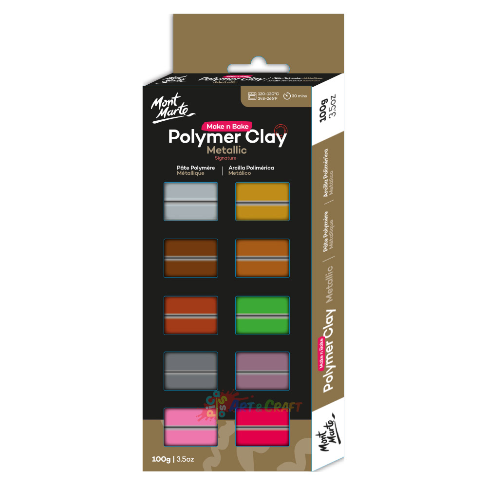 Make n Bake Polymer Clay Signature Metallic 100g (3.5oz) - Picasso Art ...