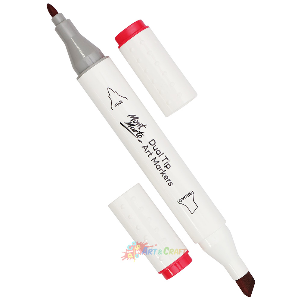 Dual Tip Art Marker - Scarlet Red R2 - Picasso Art & Craft