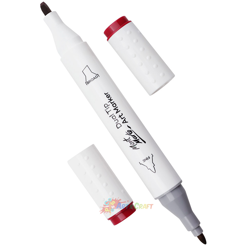 Dual Tip Art Marker - Crimson R4 - Picasso Art & Craft