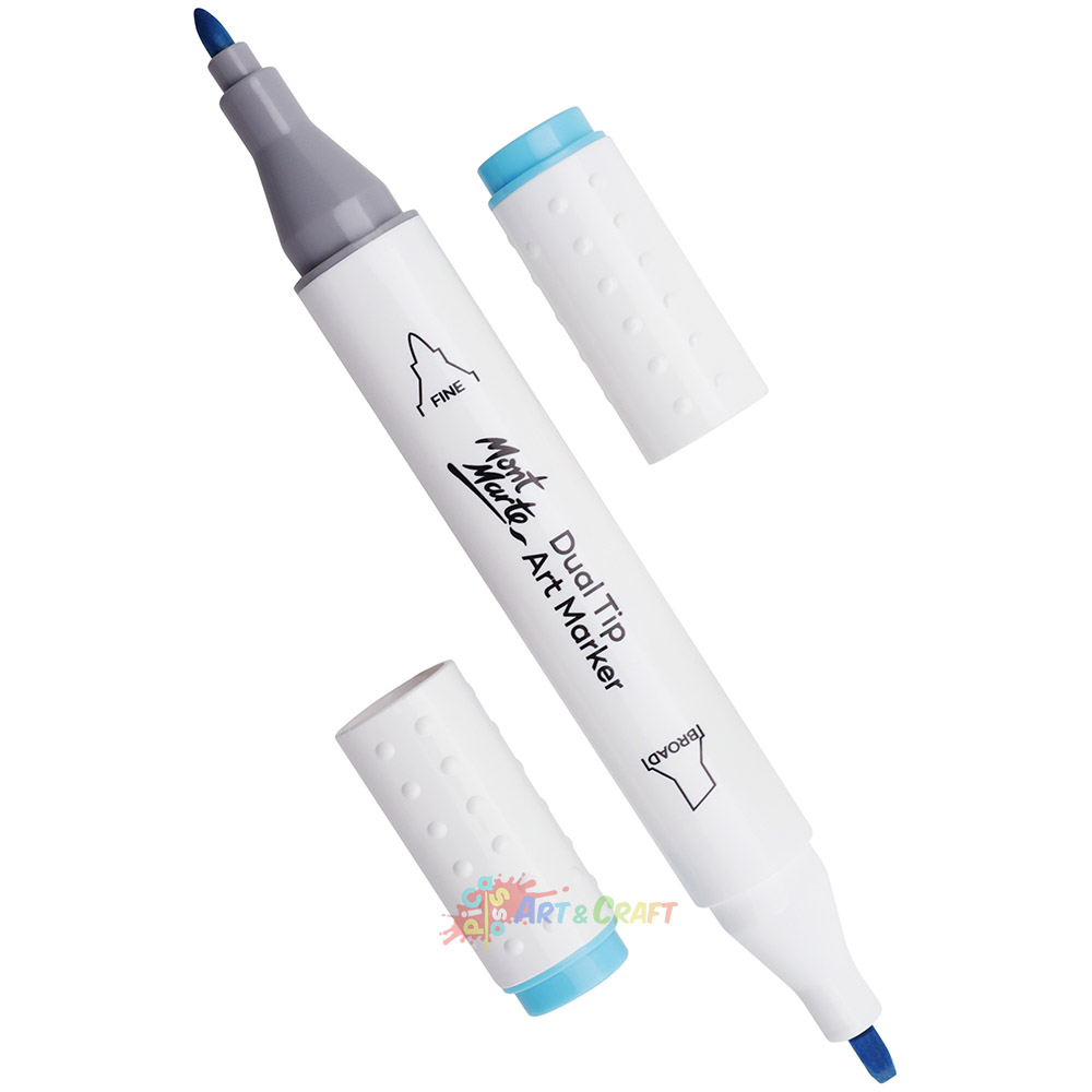 Dual Tip Art Marker - Cyan B5 - Picasso Art & Craft