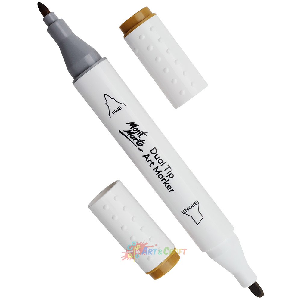 Dual Tip Art Marker - Yellow Ochre E1 - Picasso Art & Craft