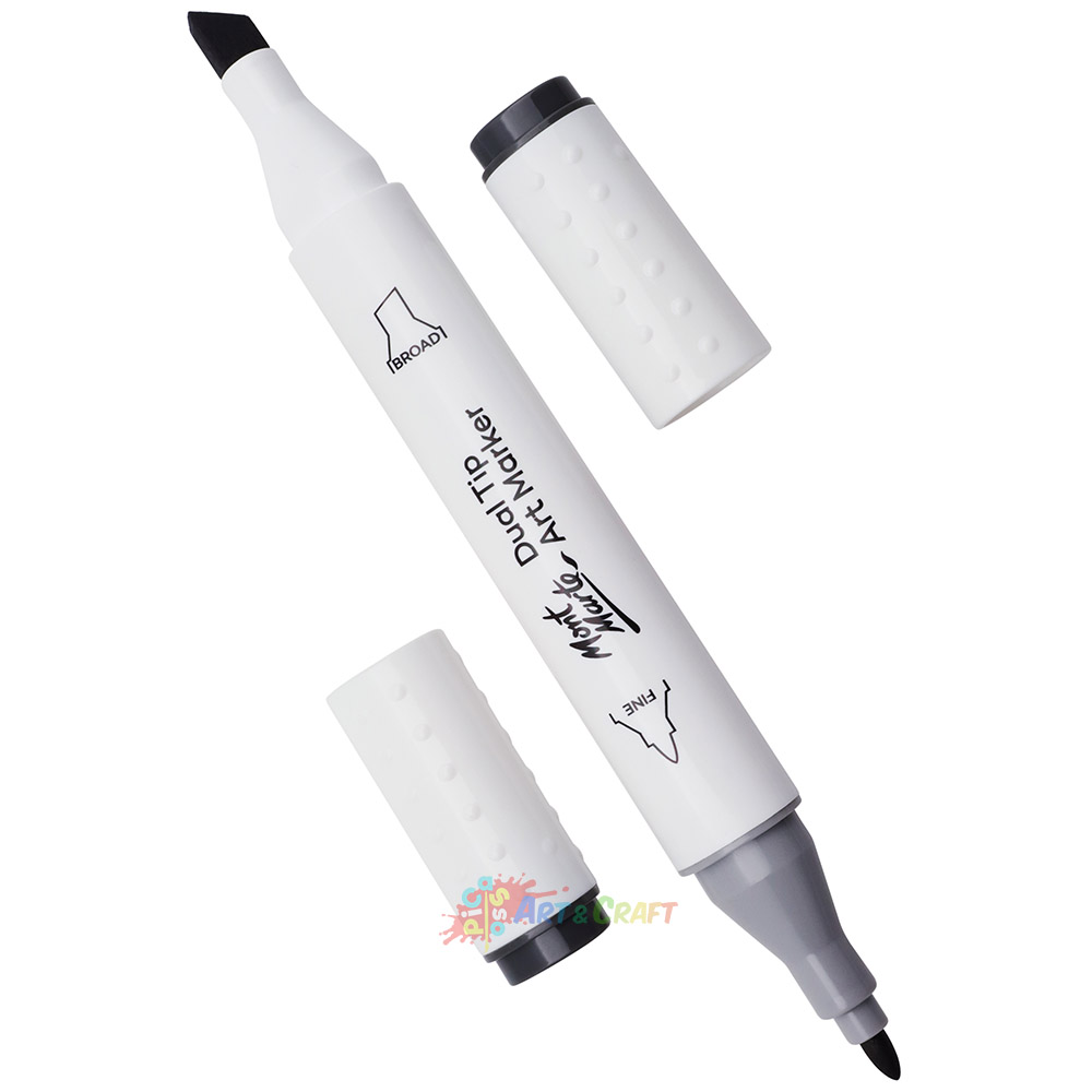 Dual Tip Art Marker - Dark Grey GY3 - Picasso Art & Craft