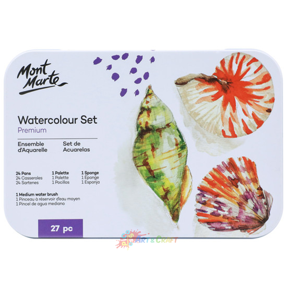 Watercolour Paint Set Premium 27pc - Picasso Art & Craft