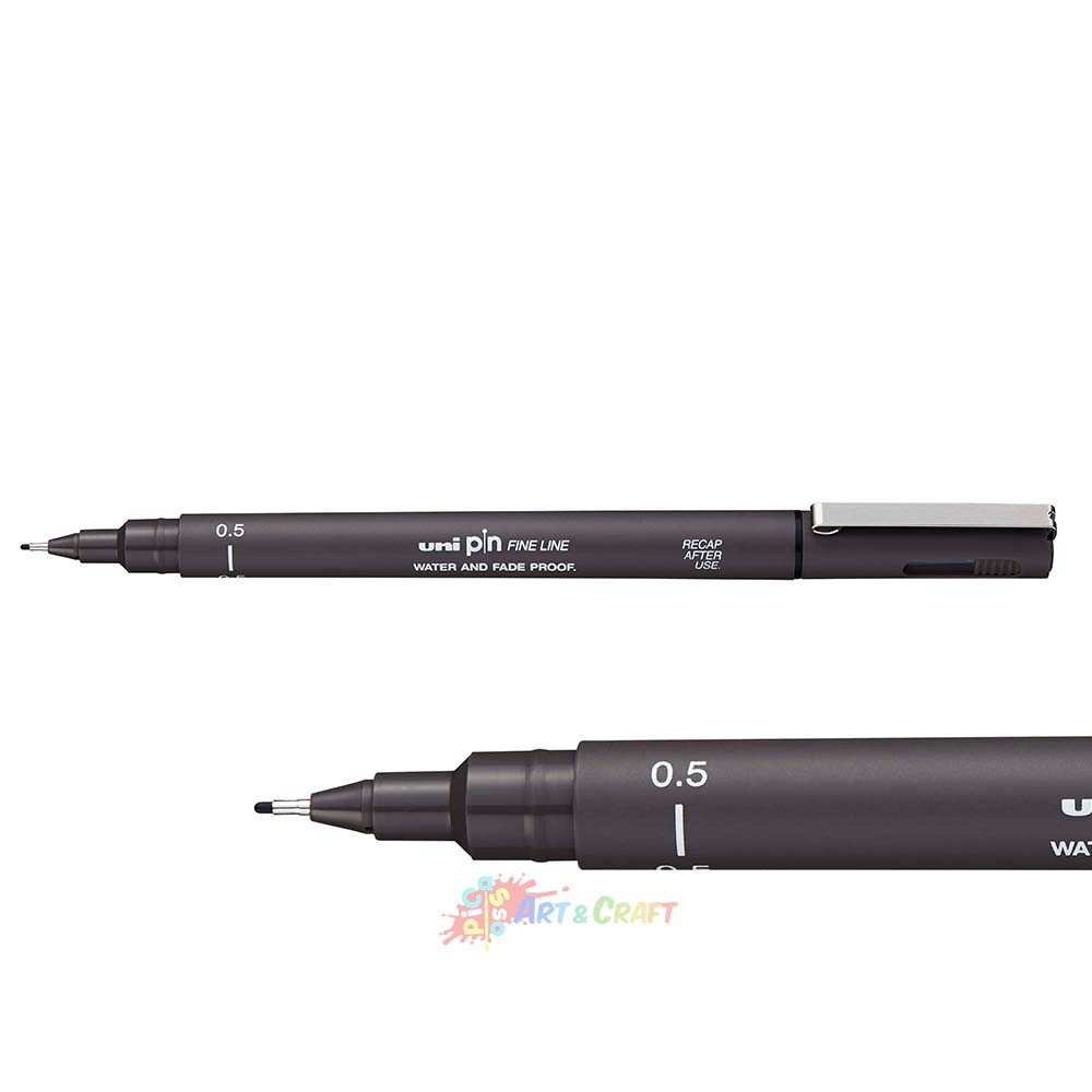 0.5 uni Pin Fineliner Pen Dark Grey - Picasso Art & Craft