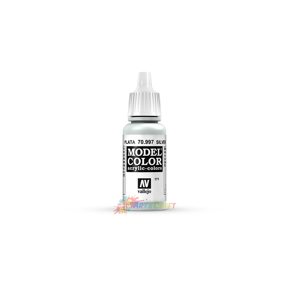 Vallejo Model Colour Paint - Silver 70.997 - Picasso Art & Craft