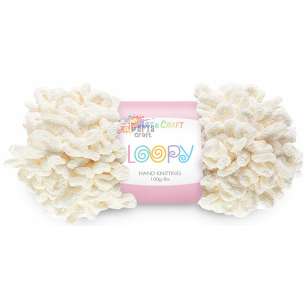 Loopy Yarn - Cream - Picasso Art & Craft