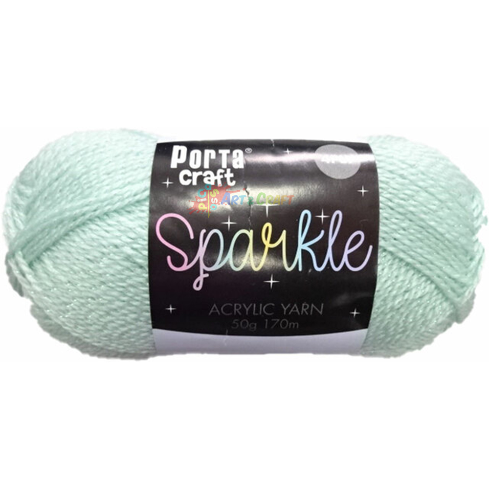 Sparkle Glitter Yarn - Mint - Picasso Art & Craft