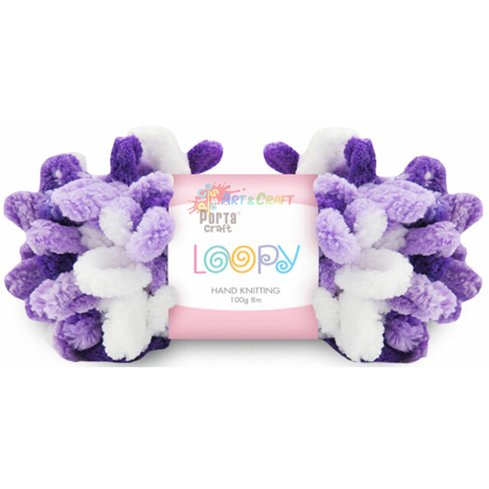 Loopy Yarn - Purple - Picasso Art & Craft