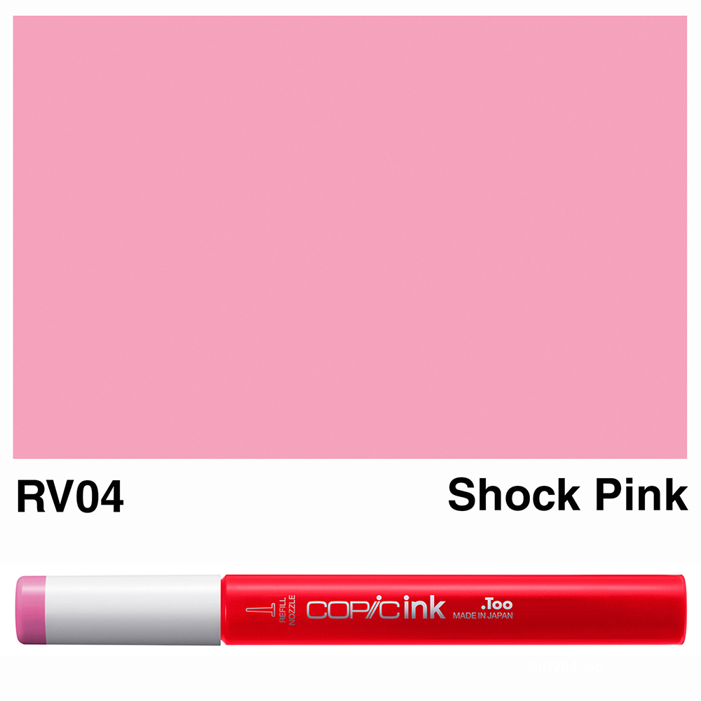 Copic Ink (Refill) 12ml - RV04 Shock Pink - Picasso Art & Craft