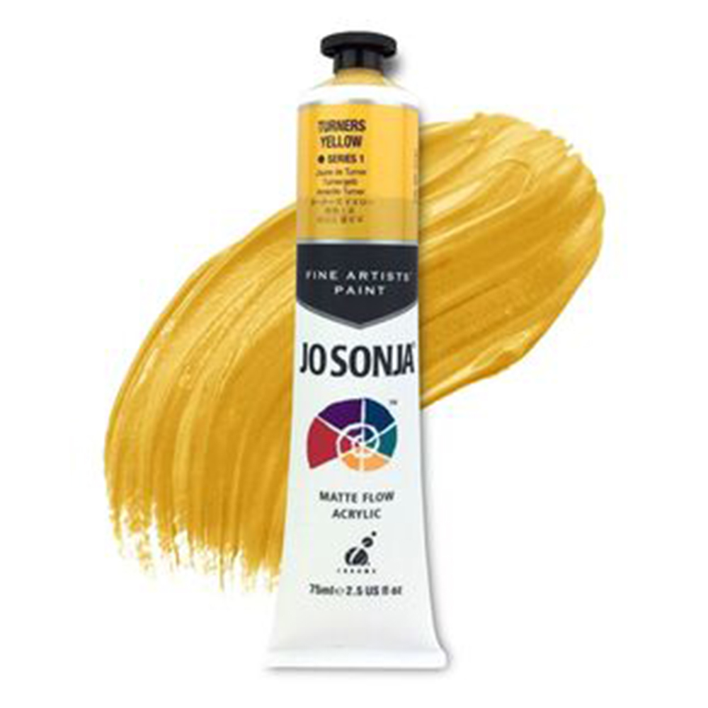 Jo Sonja Acrylic Paint 75ml S1 - Turners Yellow - Picasso Art & Craft