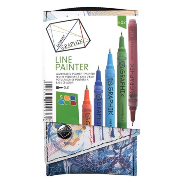 Derwent Graphik Line Painter Pen 5pc - Palette No.2 - Picasso Art & Craft
