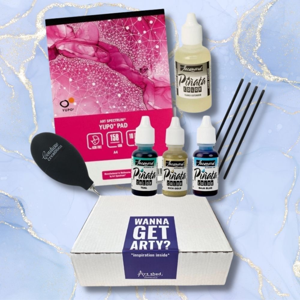 Alcohol Ink Beginner Essentials Kit | Fluid Dye Inks Art Starter Set ...