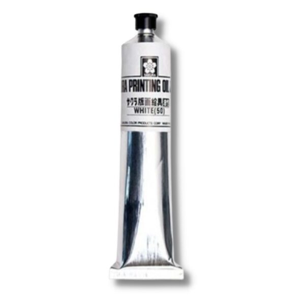 Sakura Oil Printing Ink 100ml - White - Picasso Art & Craft
